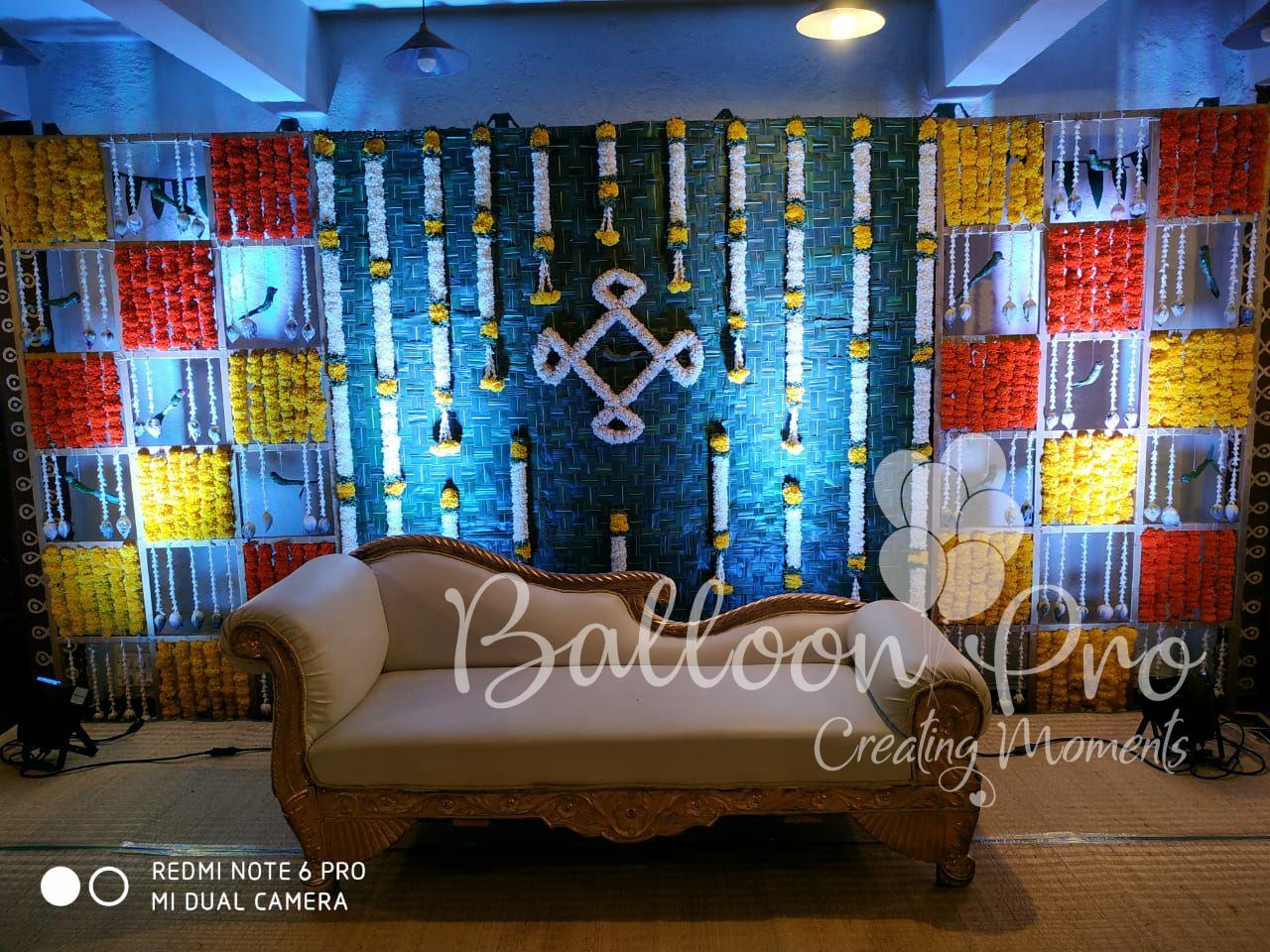Beautiful Traditional backdrop Bangalore | Upto 50% Off - Balloon Pro