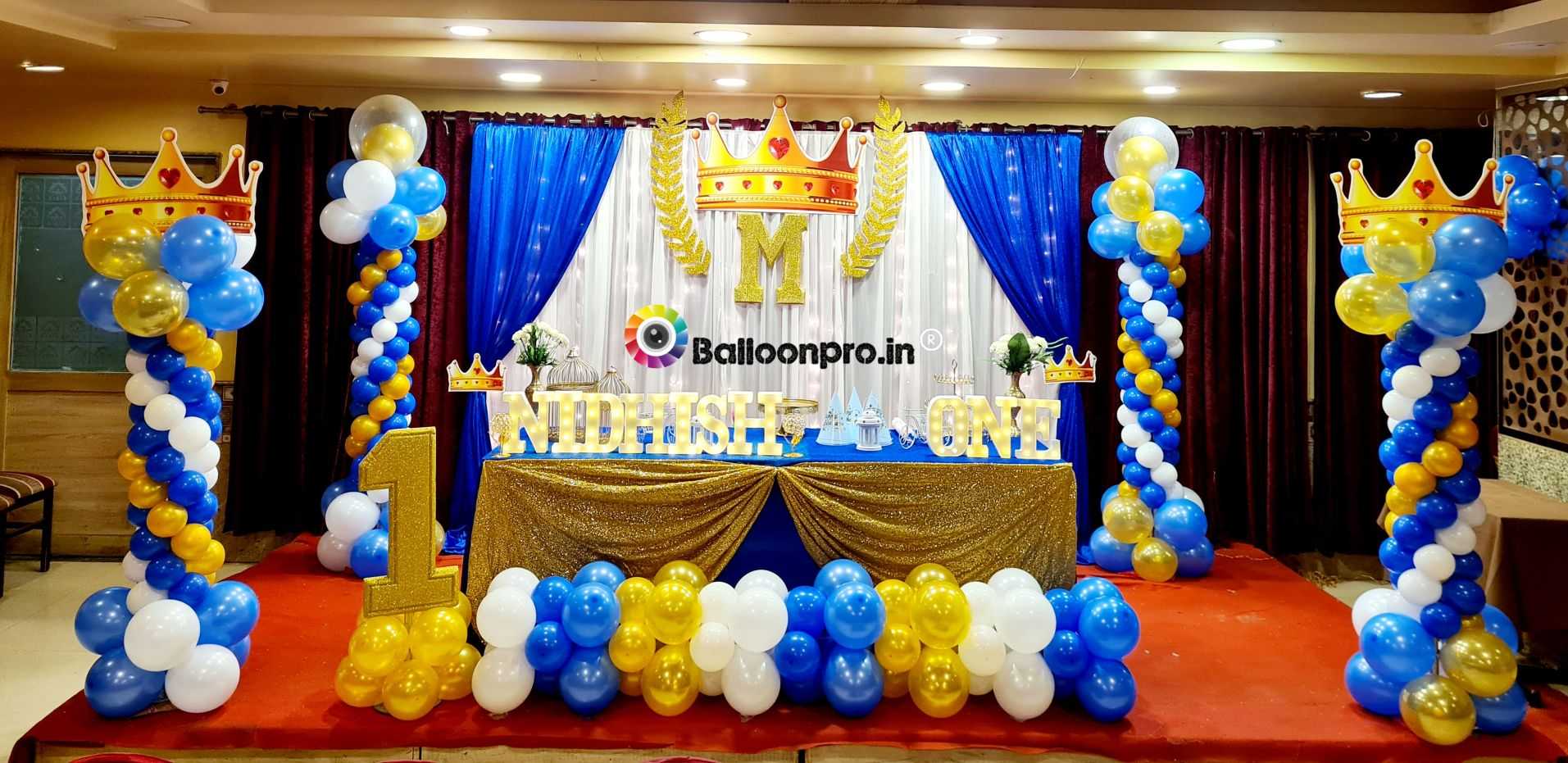 Royal Prince Balloon Theme Decor Bangalore | Upto 50% Off - Balloon Pro